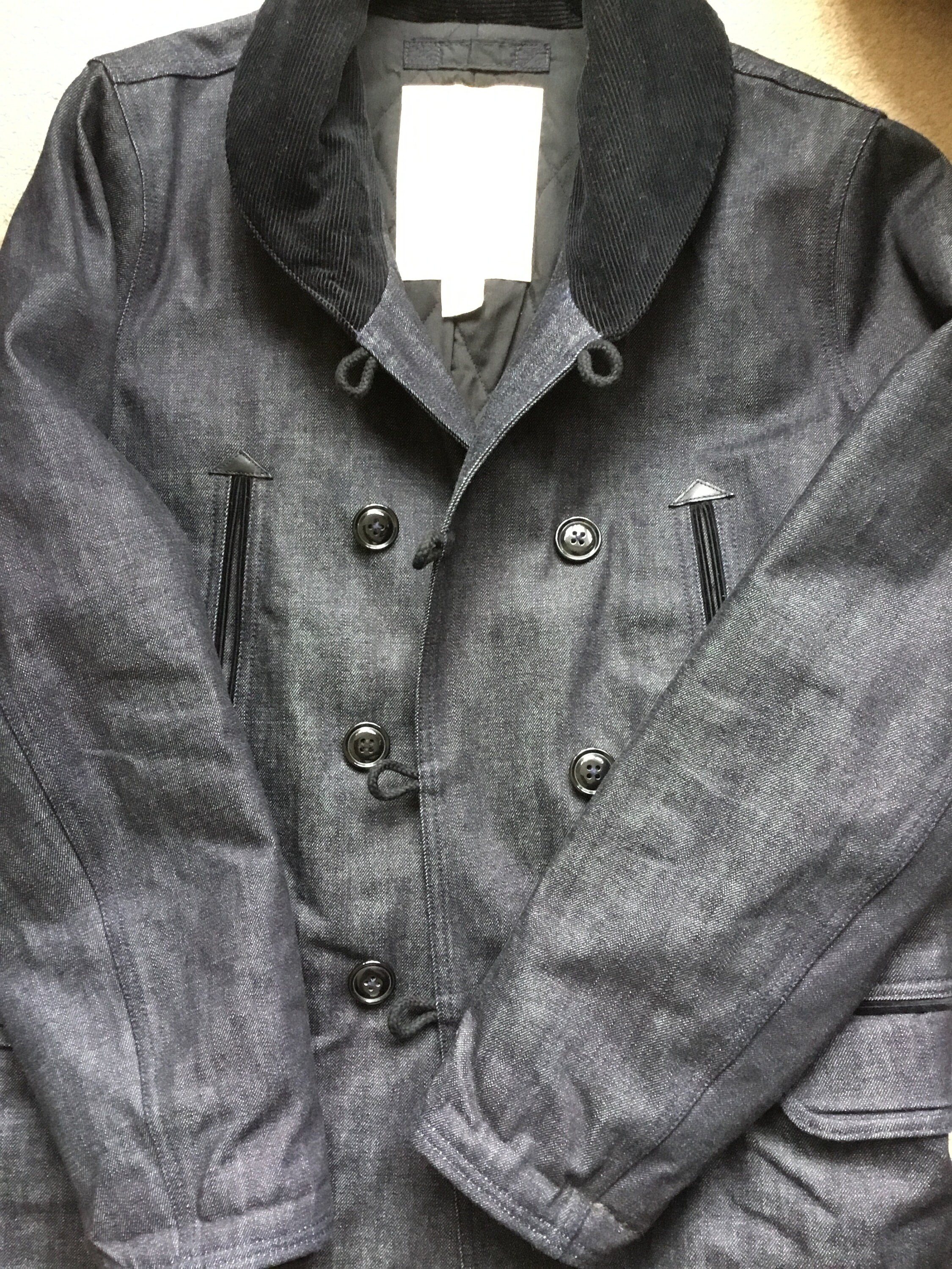RRL Double RL Ralph Lauren Denim Double Breasted Shawl Collar Workwear ...