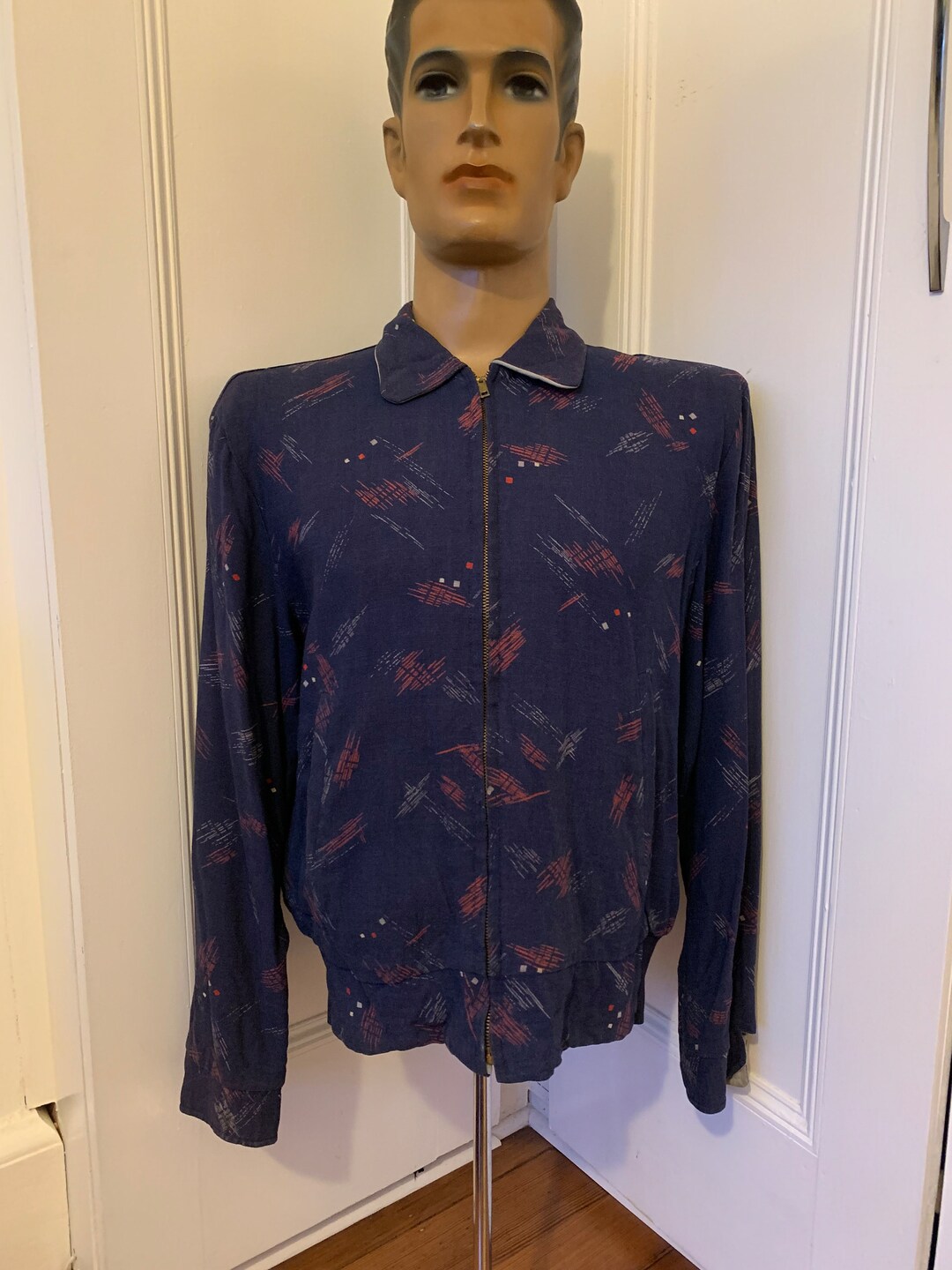 Stunning Original 1950s Diamond Fleck Rayon/gabardine Reversible Ricky ...