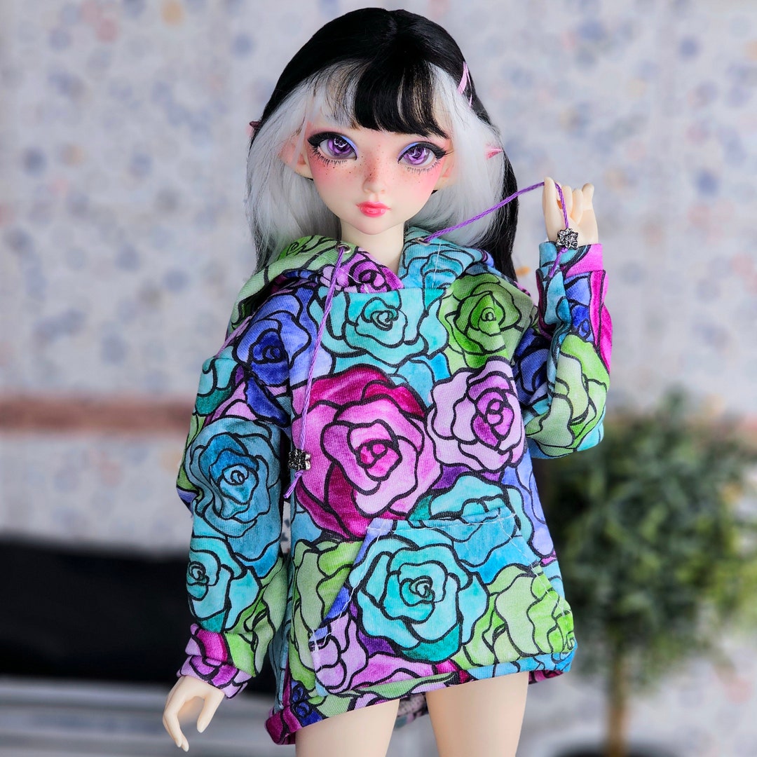 Adorable glass Roses Custom Oversize Hoodie for Minifee, 1/4 Slim MSD ...