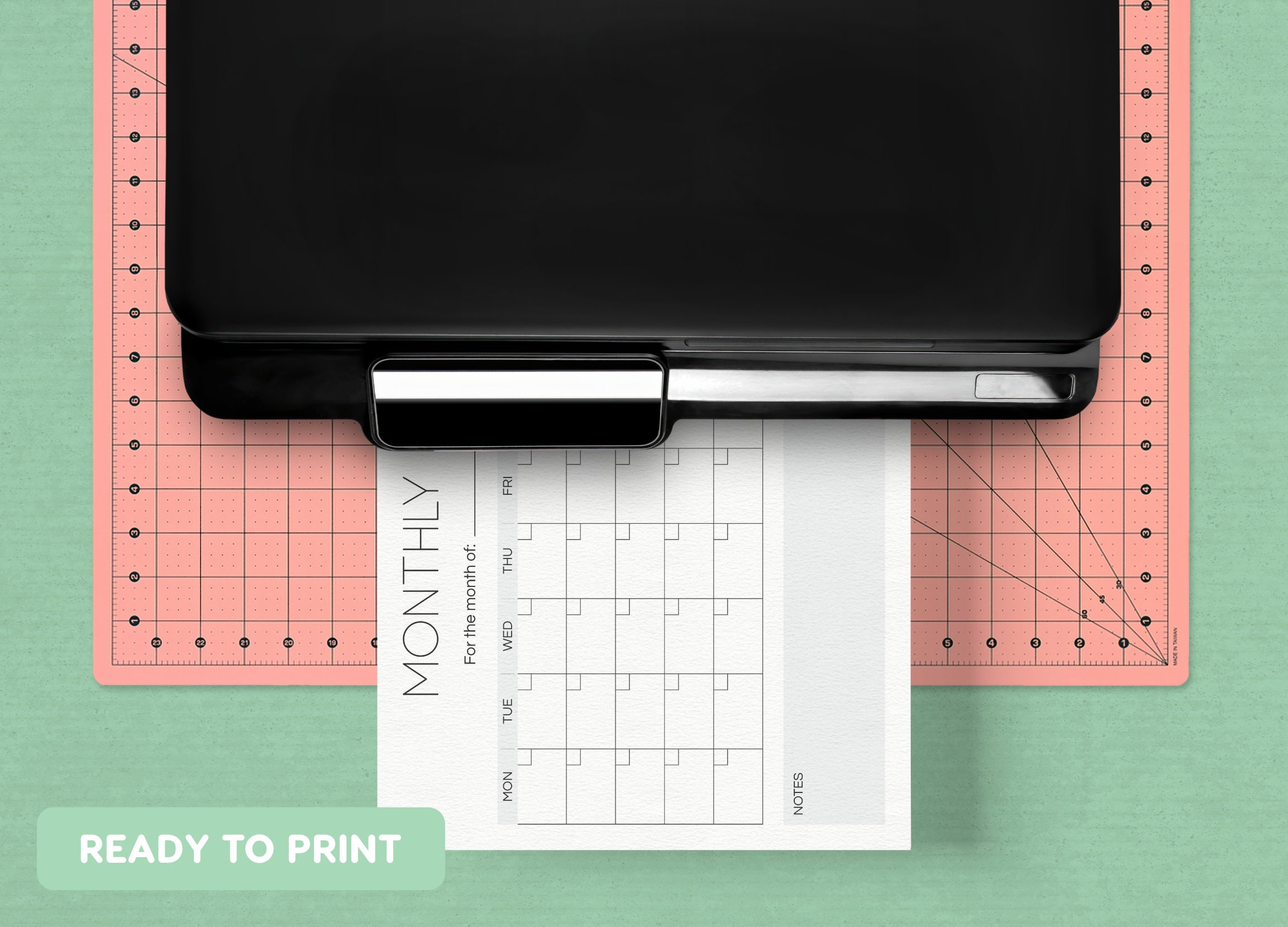 Monthly Planner Minimal A4 and US Letter Size Pdfs Included - Etsy