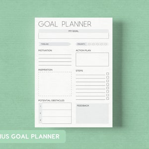 Fitness Planner Set Minimal | A4 and US Letter Size Pdfs Included ...