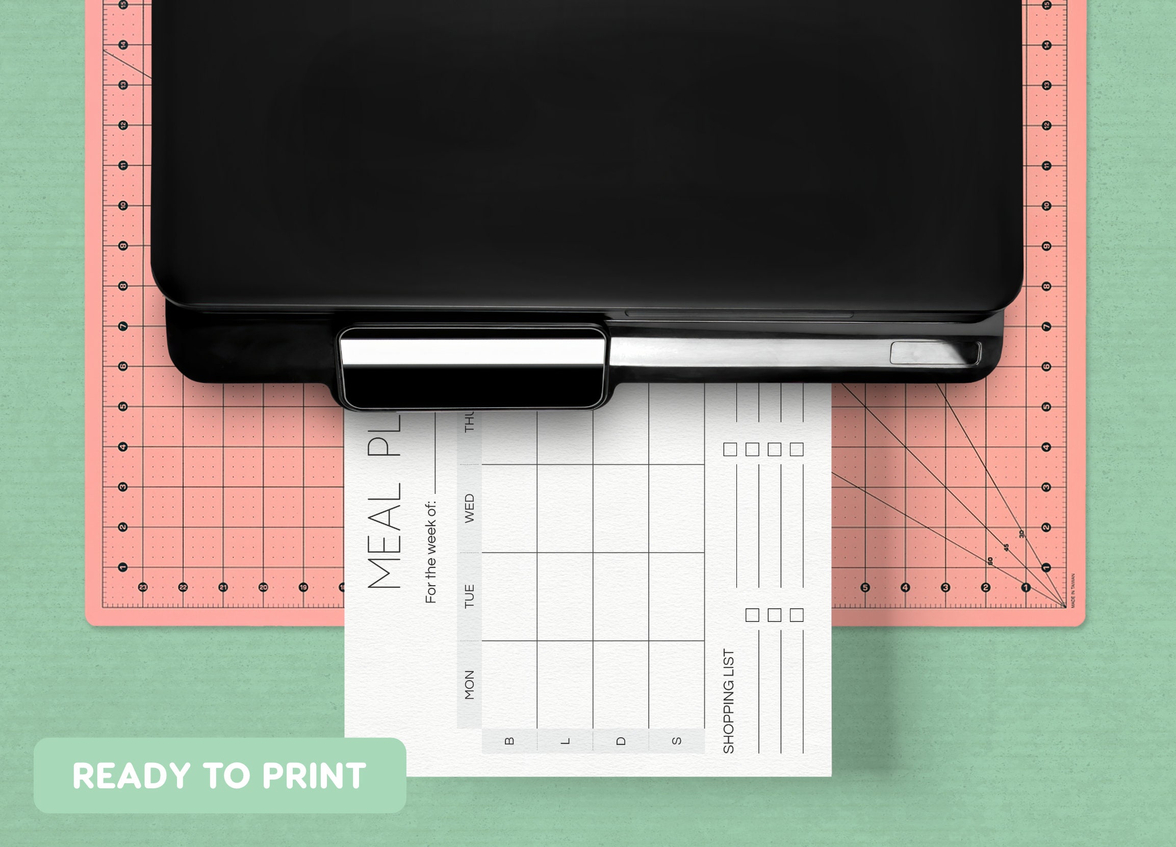 Meal Planner Minimal A4 and US Letter Size Pdfs Included - Etsy