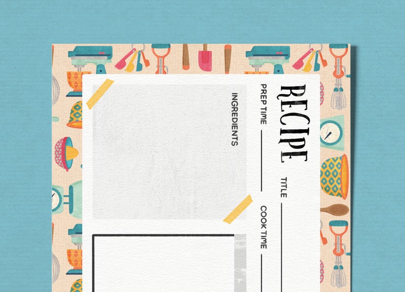 Recipe Cards 'bakers Gonna Bake' | A4/A5 and US Half-letter/ Letter ...