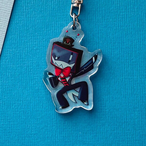 Hazbin Hotel Vox Acrylic Keychain - Etsy