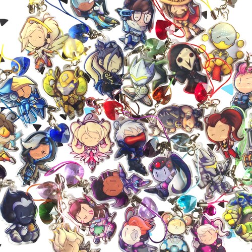 Overwatch Clear Acrylic Charms - Etsy