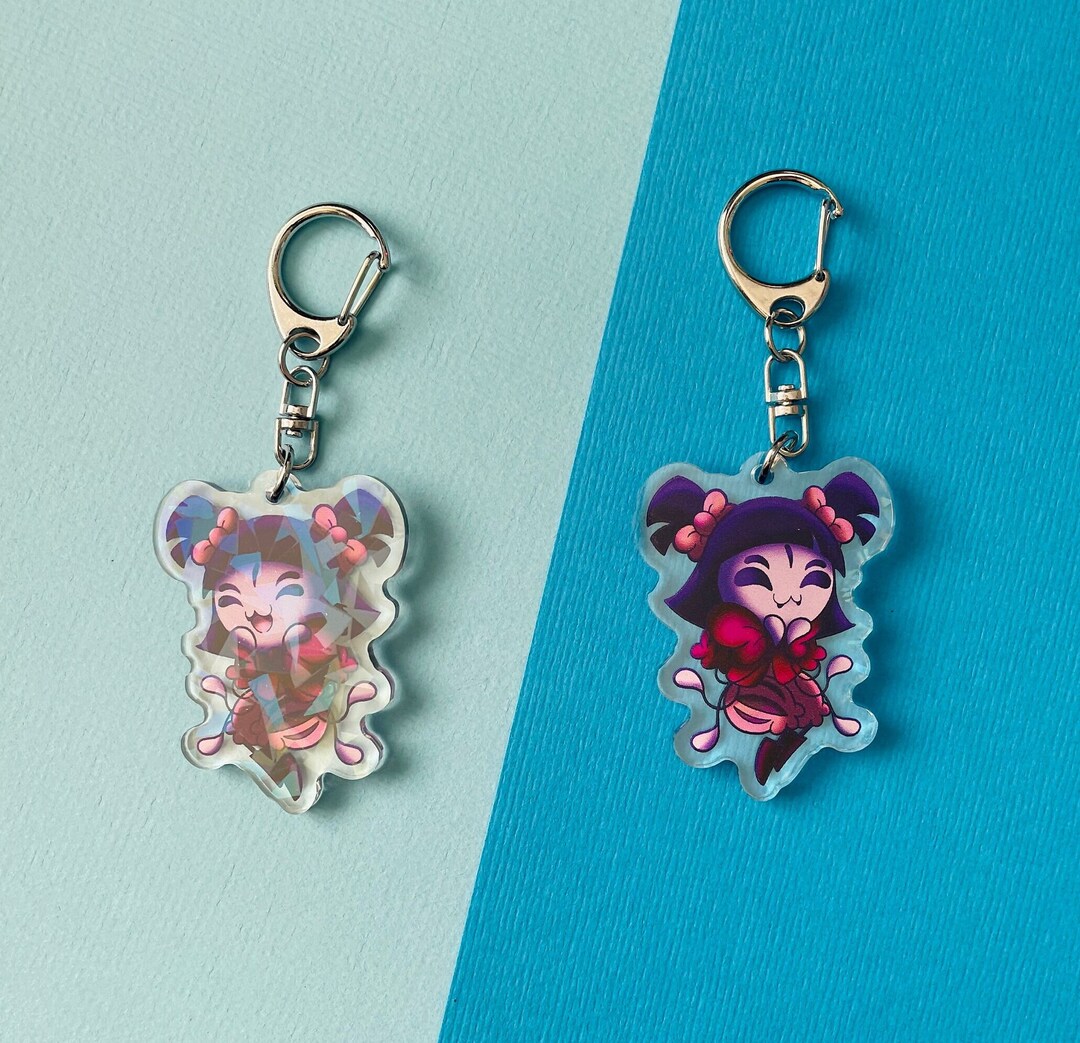 Muffet Acrylic Keychain Double-sided Charm Undertale Fanmade - Etsy
