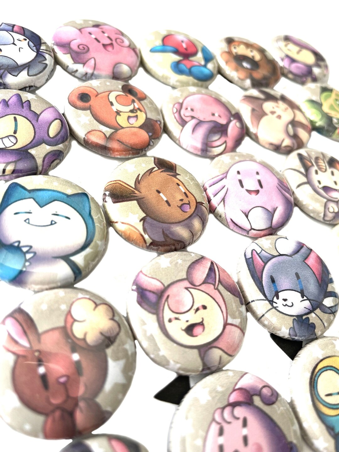 Normale Pokemons Pin Buttons Gen 1 T/m 4 Fan Made - Etsy