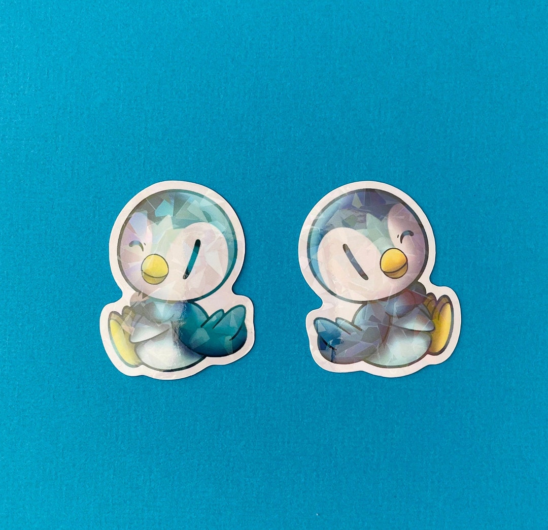 Piplup Sticker Vinyl Holographic Pokemon Fanmade - Etsy