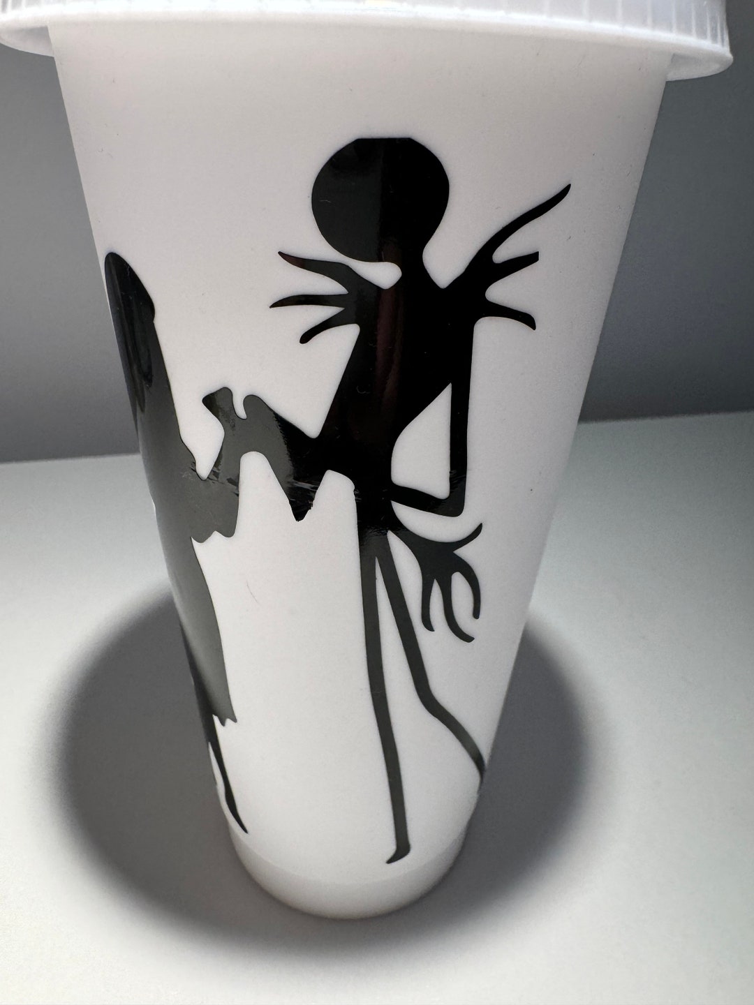 Jack Skeleton Cup With Straw and Lid - Etsy UK