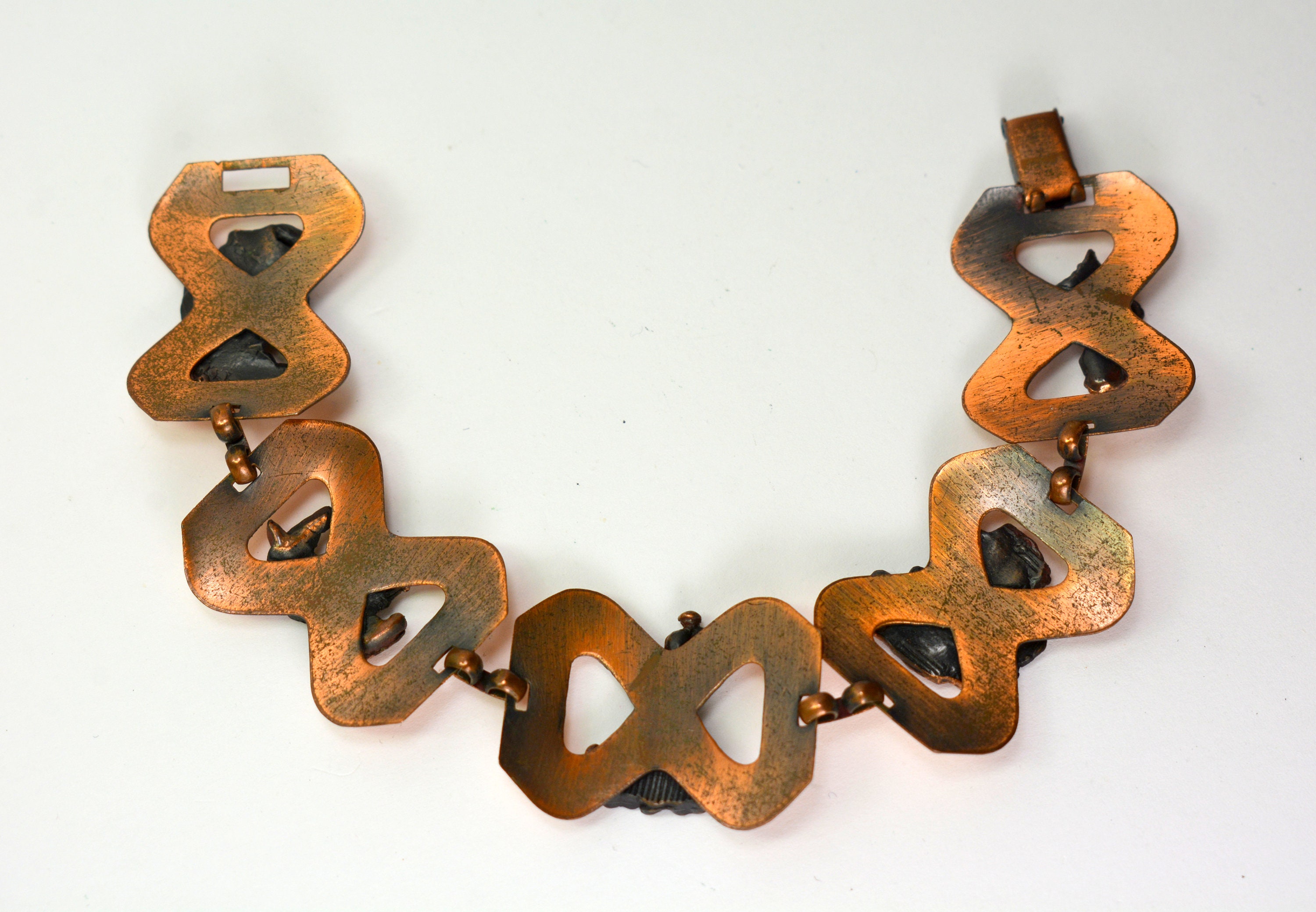 Vintage Copper Chain Link Southwestern Link Unisex Bracelet City ...