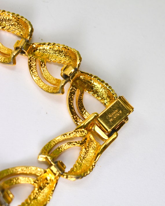 Napier Pat Pend 4.774.743 Gold Tone Link Collar Neckl… - Gem
