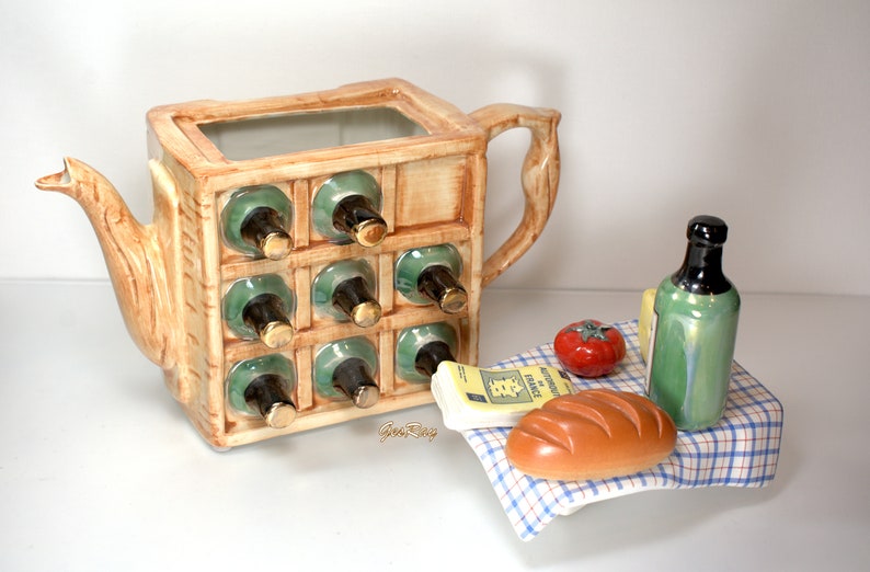 TEAPOTTERY SWINESIDE Design English Teapot Wine Rack Tea Pot, England ...