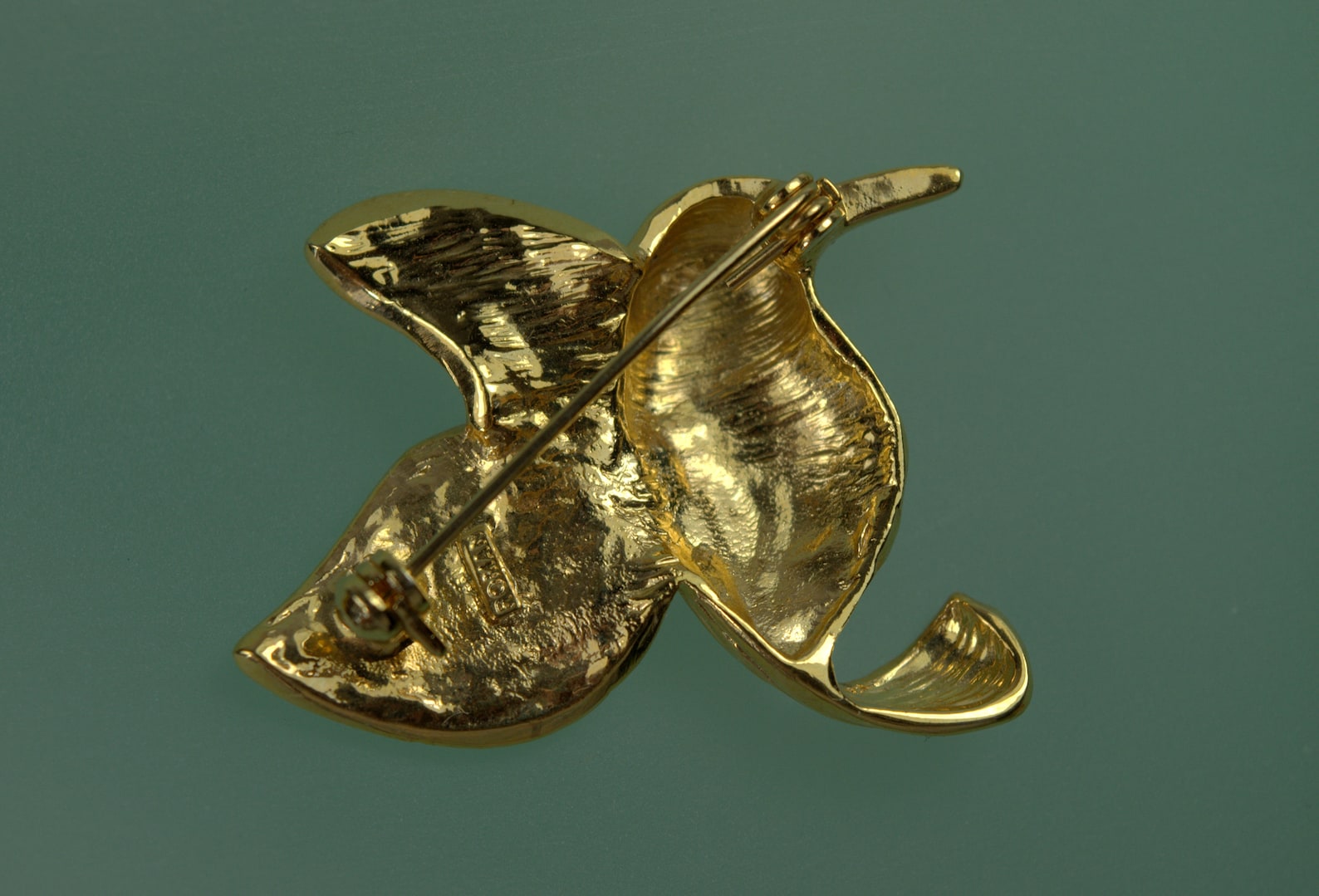 Gold Bird Crystal Brooch Pin Signed Roman - Etsy