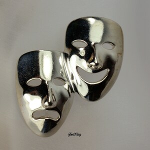 B&W Butler and Wilson Drama Theatre Comedy Tragedy Pin Brooch - Etsy