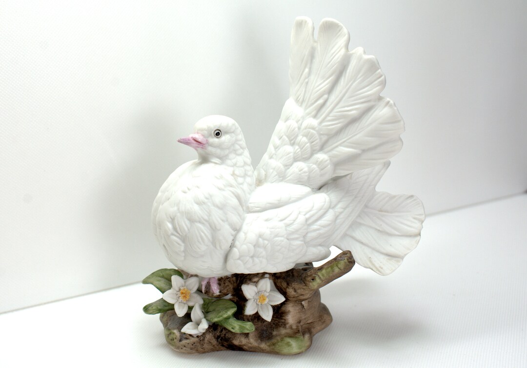 Vintage Lefton Dove Figurine 2789 Vintage Bird Figurine Bisque ...