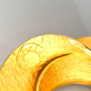 Vintage Clara Studio Inc Brooch Pin Matte Gold, Brushed Gold, Clara ...