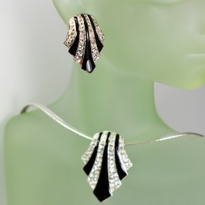 NR NINA RICCI for Avon Art Deco Jewelry Set Collar Necklace Earrings ...