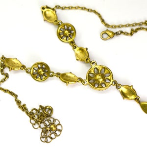 Vintage NR Nina Ricci for Avon Necklace Rhinestone Y Drop Pendant ...