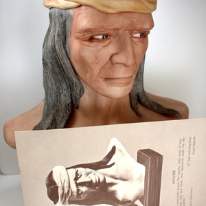 Porcelain Bust by Edward J Rohn, Apache Indian Bust Sculpture Limited ...