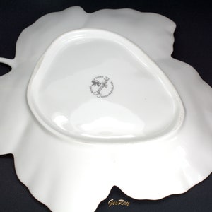 Springfield Bone China Leaf Shaped Dish White With Fruit England - Etsy