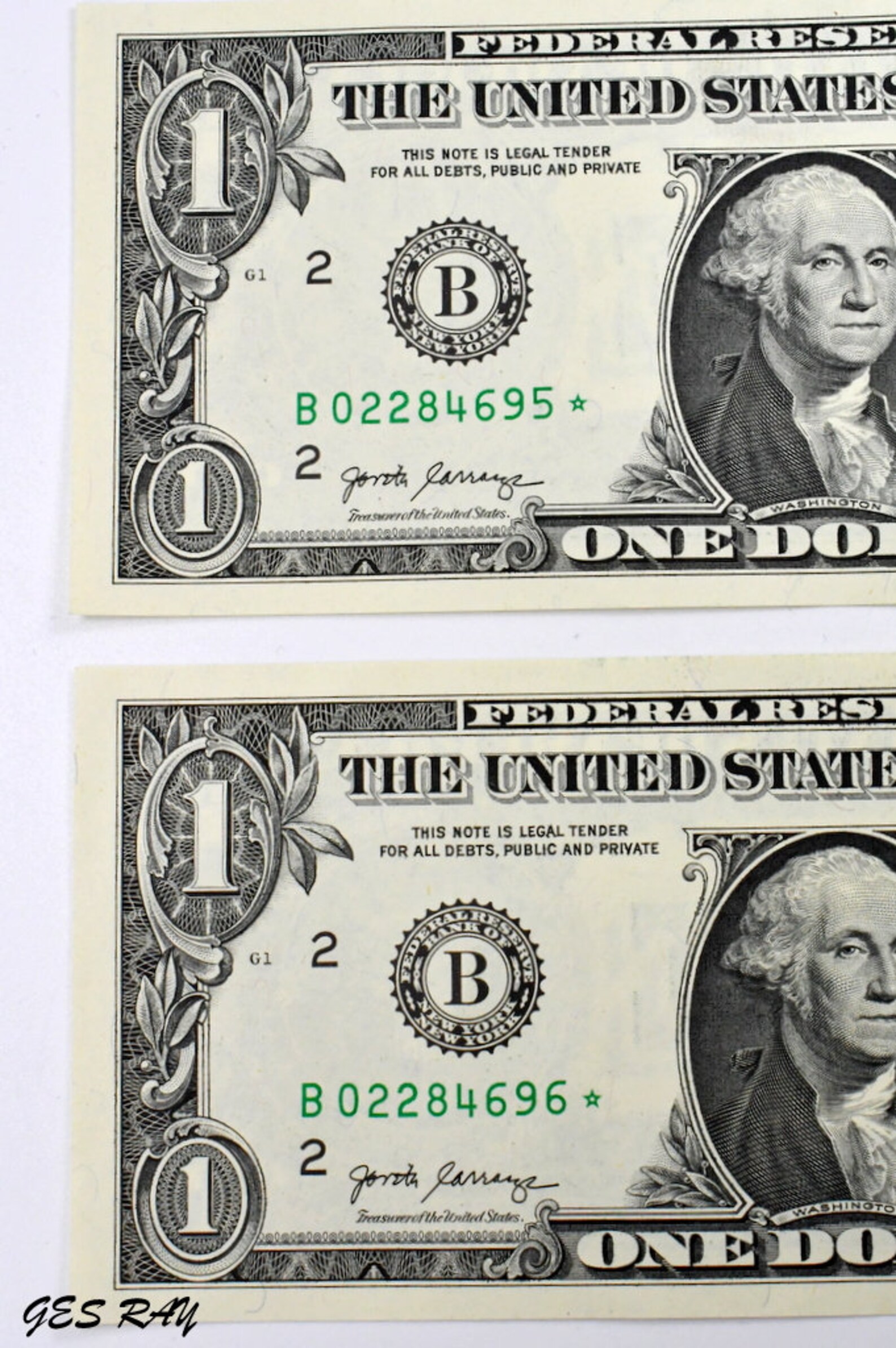 Star Note 1 Dollar Bill 2017 2017 One Dollar Federal Reserve | Etsy