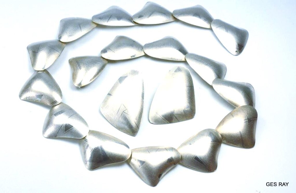 Modernist Jewelry Set Link Necklace and Earrings Contemporary Studio ...