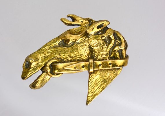 Robert Zentall Horse Head Brooch Pin Modernist Mid-Ce… - Gem