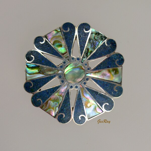 Turquoise Brooch - Etsy