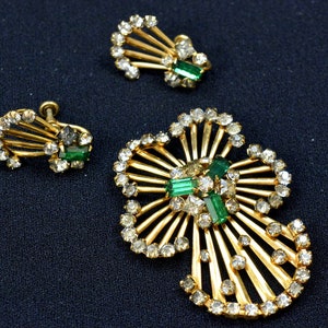 M&S for Phyllis Originals 12K GF Jewelryset Demi Parure Brooch Pendant ...