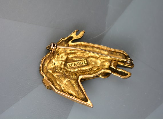 Robert Zentall Horse Head Brooch Pin Modernist Mid-Ce… - Gem
