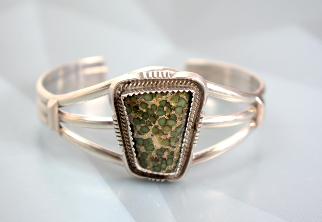Navajo Native American MP Sterling Silver 925 & Jasper Cuff Bracelet - Etsy