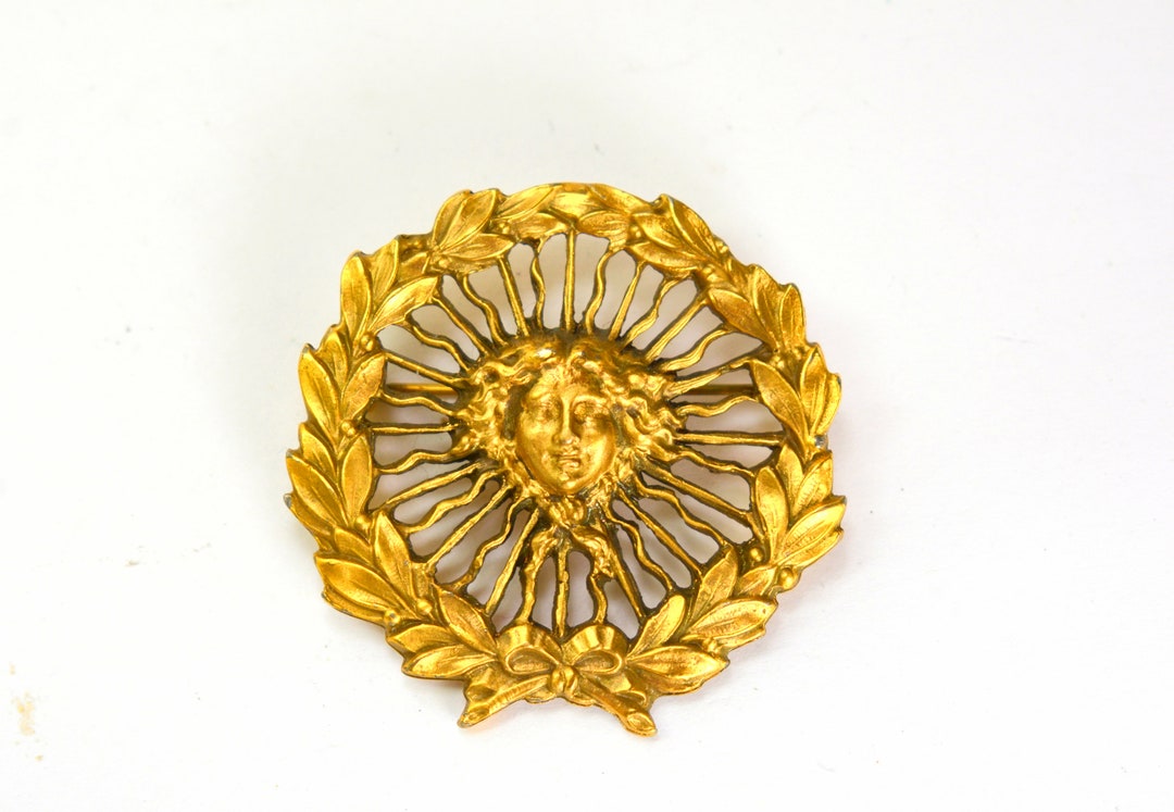 ALVA MUSEUM Replicas Medusa Head Face Brooch Pin - Etsy