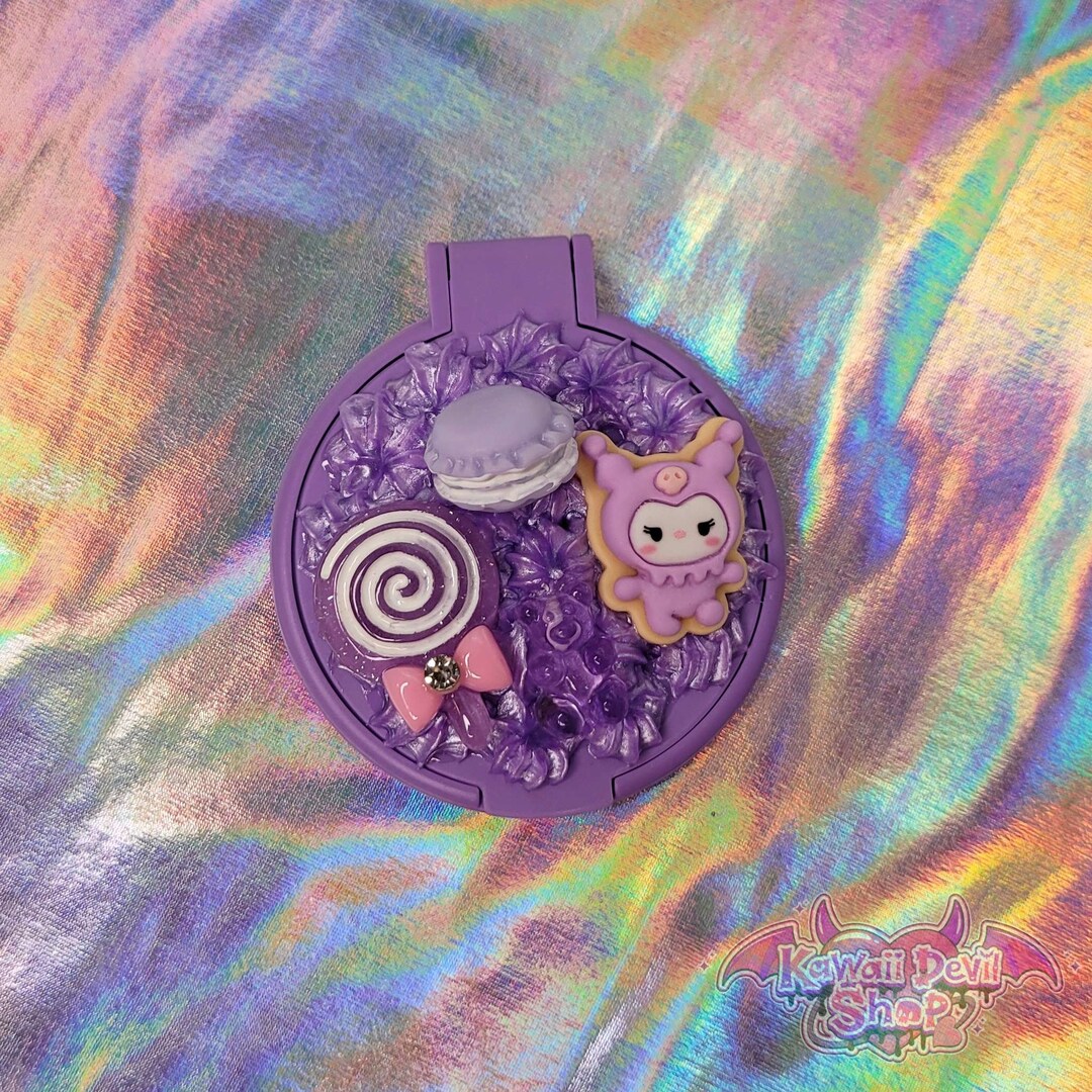 Kawaii Goth Decoden Circle Compact Mirror - Etsy