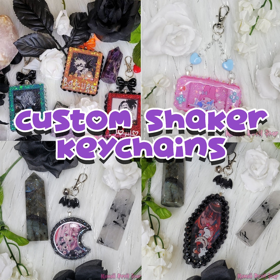 Custom Shaker Keychain - Etsy