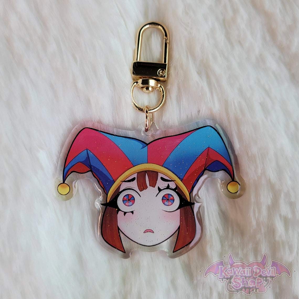 The Amazing Digital Circus Pomni 2.5 Inch Acrylic Keychain - Etsy