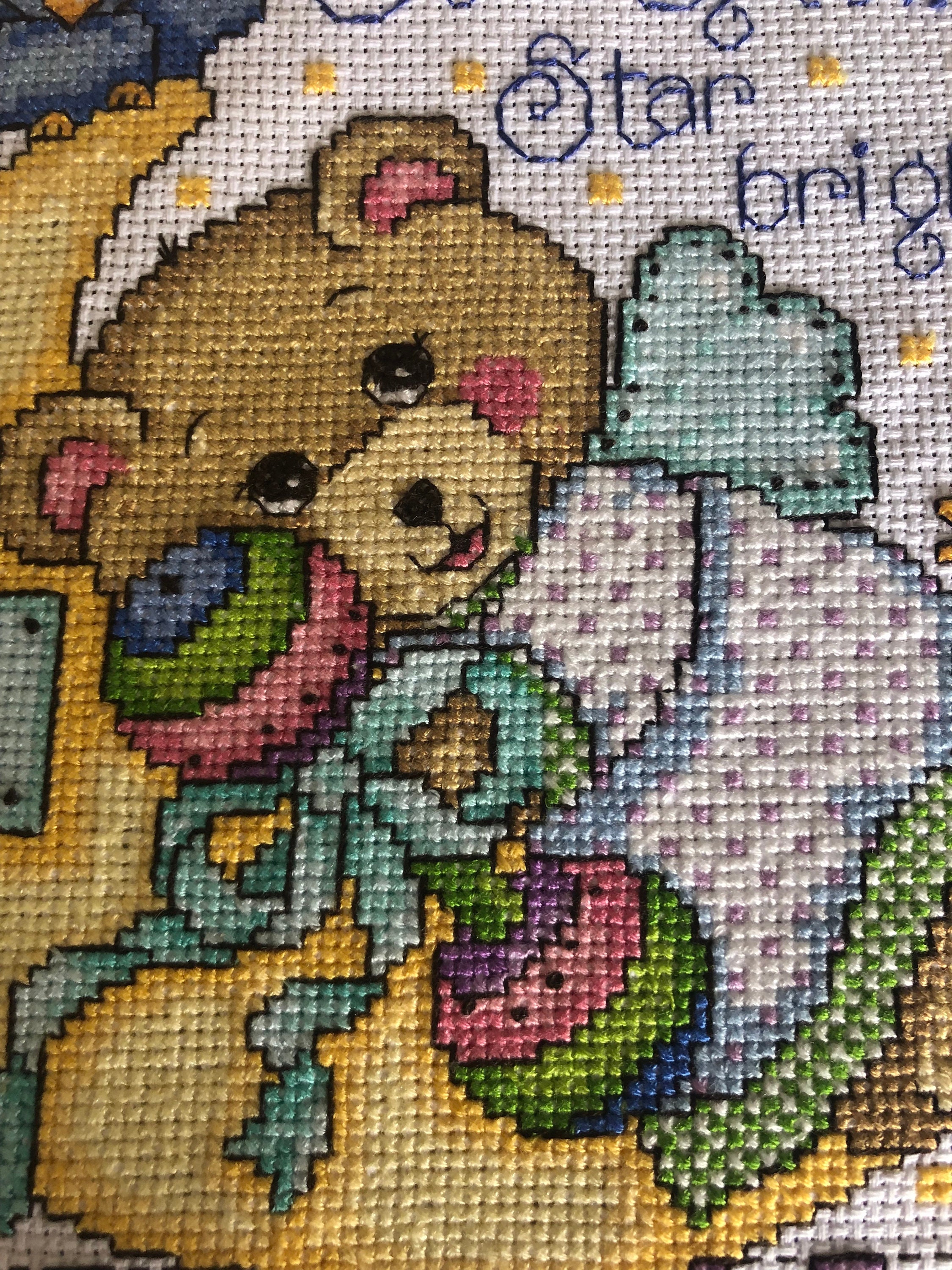 Star Light Star Bright Completed Cross Stitch - Etsy