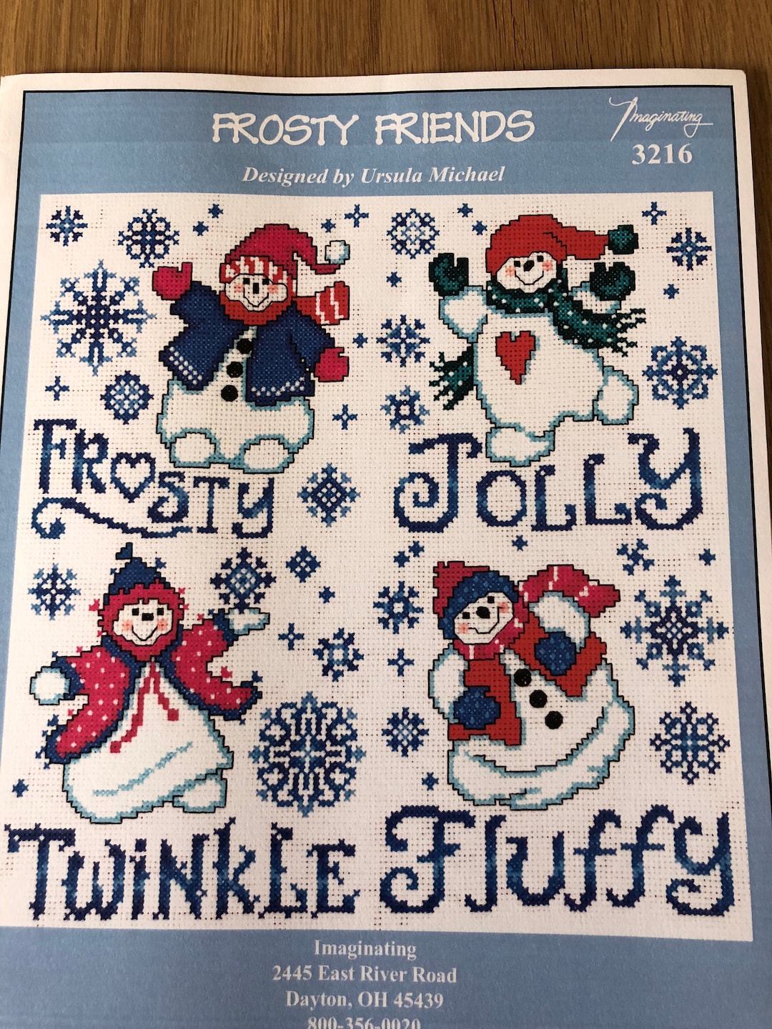 Frosty Friends Completed Cross Stitch - Etsy