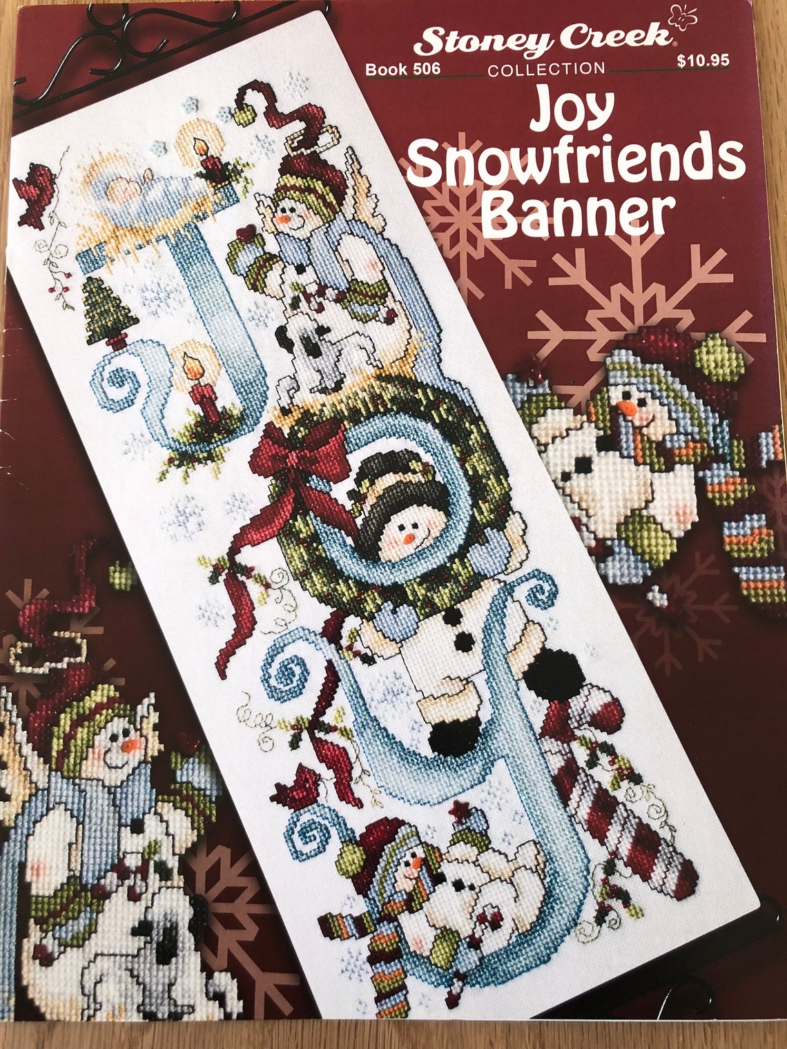 Joy Snowfriends Completed Cross Stitch - Etsy