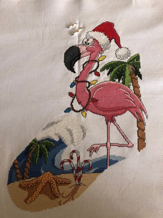 Flamingo Christmas Stocking - Etsy