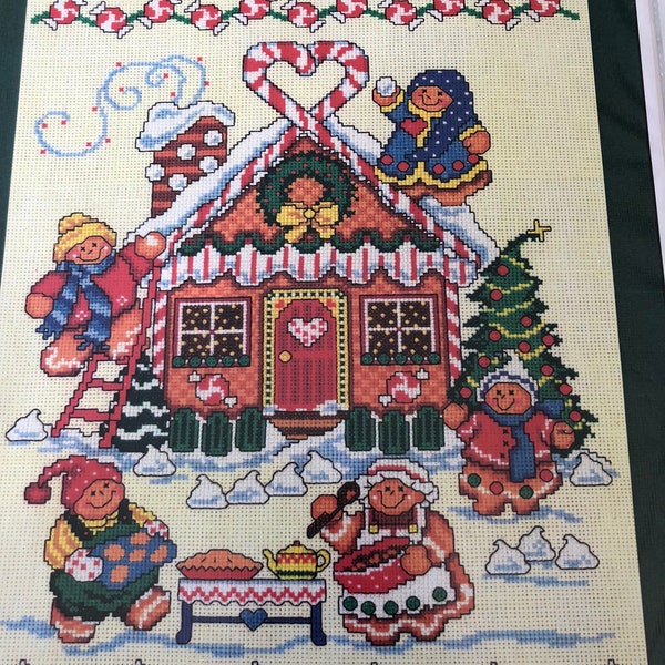 Gingerbread Cross Stitch Kit - Etsy