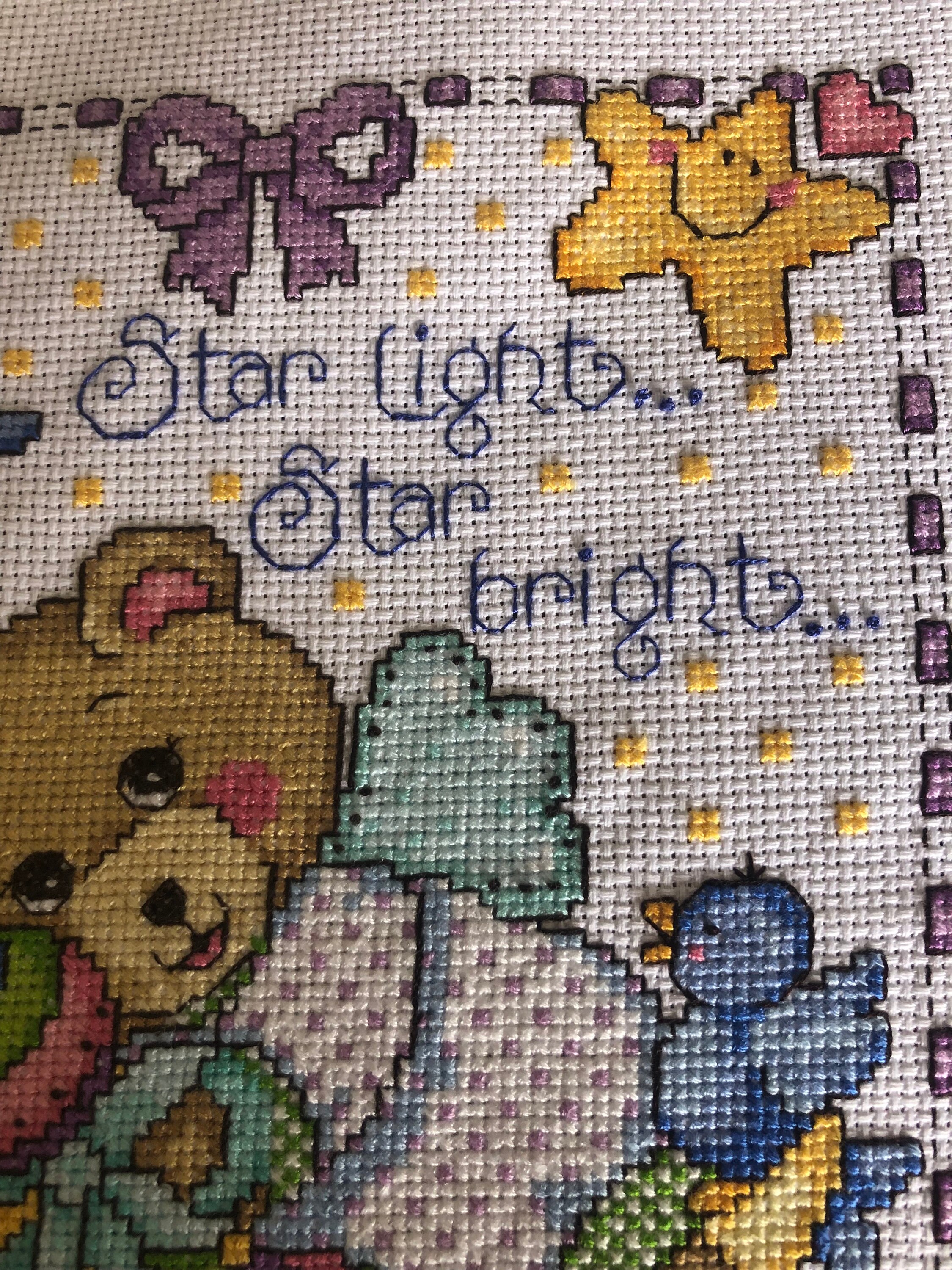 Star Light Star Bright Completed Cross Stitch - Etsy