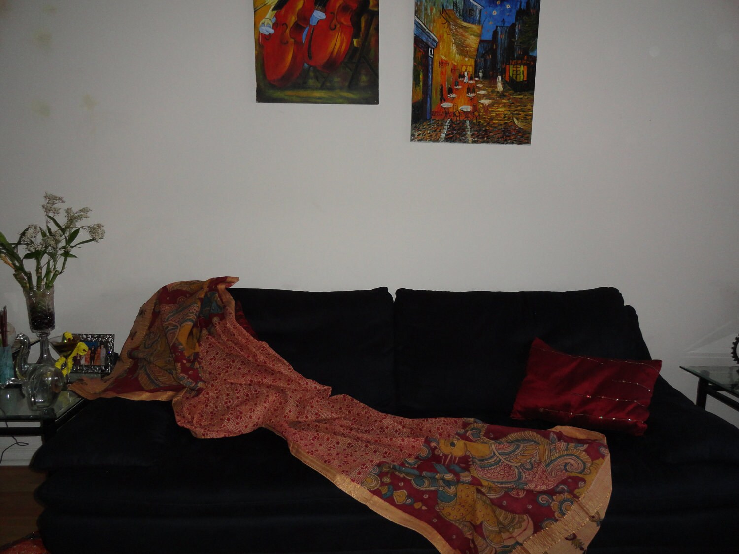 Kalamkari Home Décor Sofa Throw Handpainted Indian Throw - Etsy