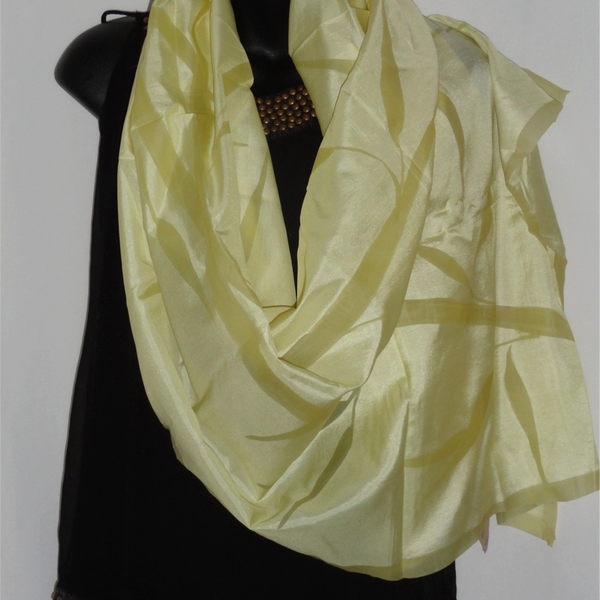 Neon Yellow Scarf - Etsy