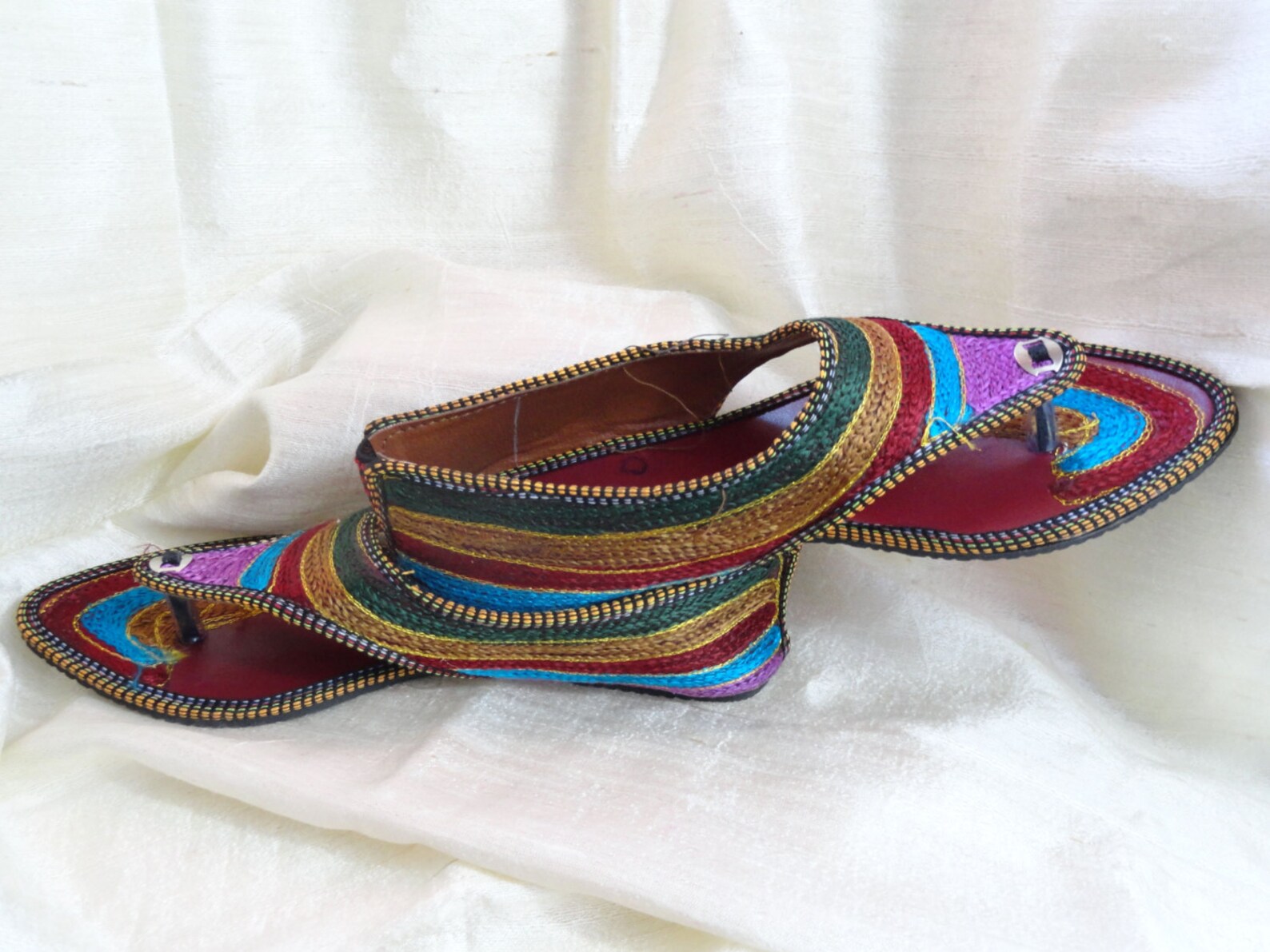 Ethnic Boho Women's Sandals Shoes. Indian Flat Shoes or | Etsy