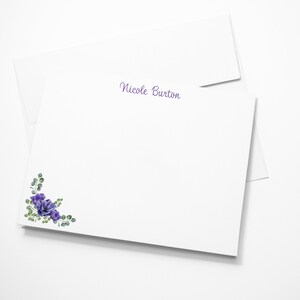 Personalized Flower Notepad, Custom Flower Notepad, Flower Stationery ...