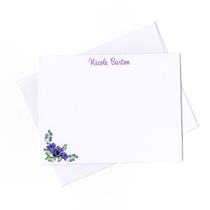 Personalized Flower Notepad, Custom Flower Notepad, Flower Stationery ...
