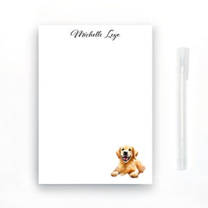 Personalized Dog Breed Notepad - Custom Stationery for Dog Lovers ...