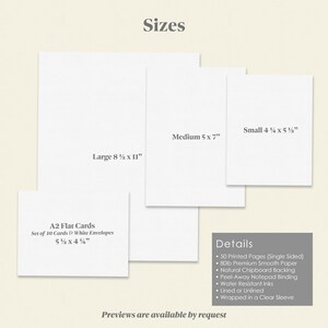 Personalized Modern Calligraphy Script Notepad, Custom A Note From ...