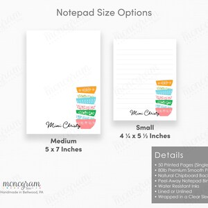 Personalized Vintage Kitchen Notepad: Retro Glassware Design - Etsy