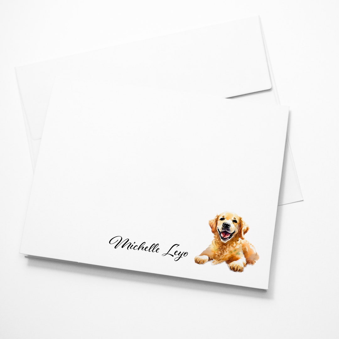 Choose Your Dog Breed Notecard Custom Dog Note Card Set, Custom Animal ...